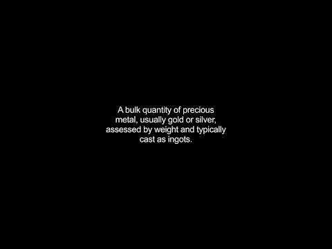 bullion video Dictionary meaning and pronunciation