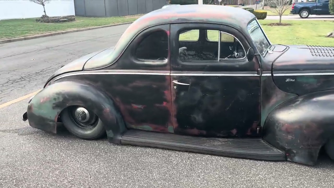 1940 Ford Restomod Coupe For Sale~Steel Body~LS~4L60~Dakota Digital~Restored Steel Body w/ Patina!