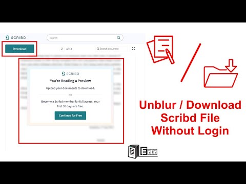 How To Unblur And Download Scribd Document Without Login | e-baca