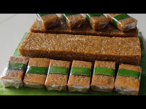 Resep turun temurun takaran 1 kg beras ketan (wajik ketan gula merah)