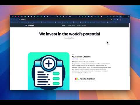 Quick Access to monday.com - Install Chrome extension
