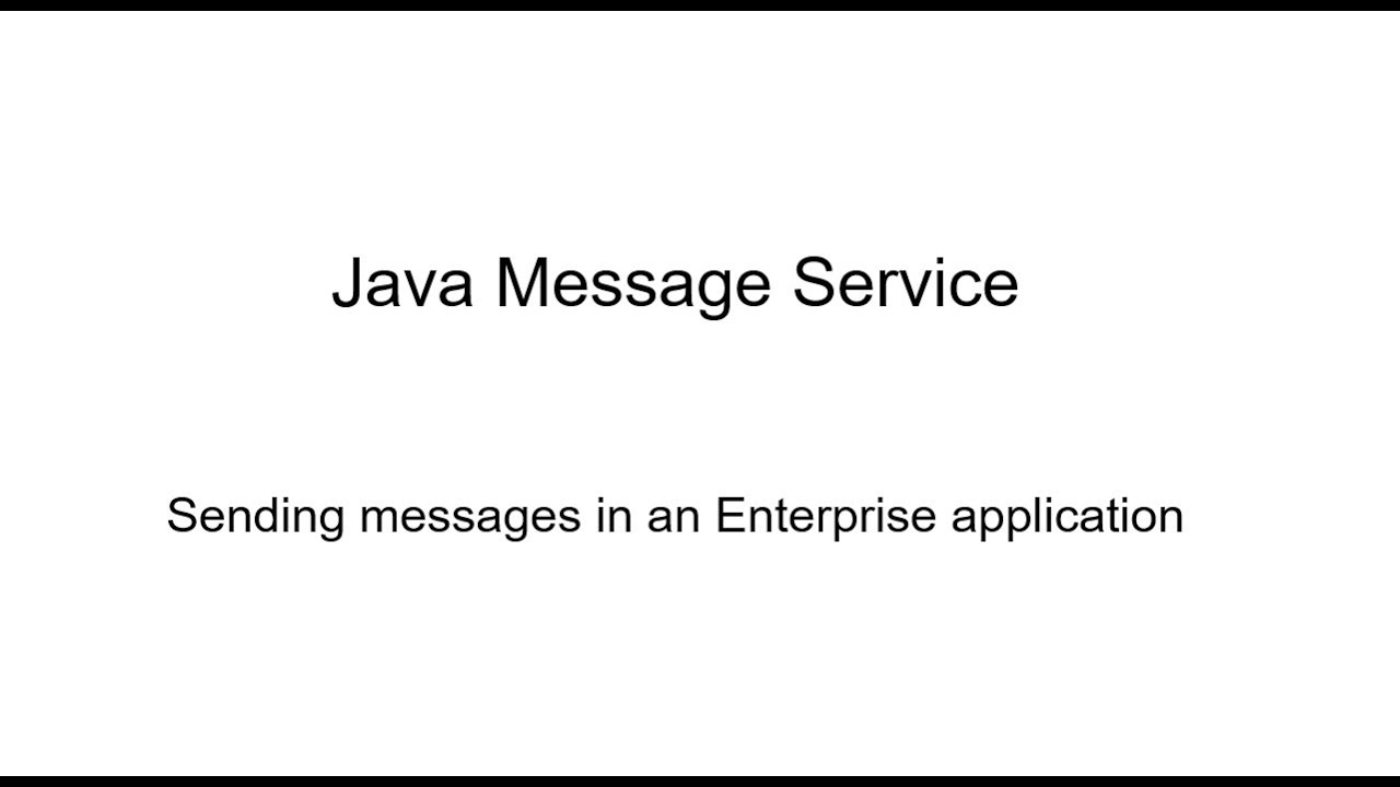 LB07 Java Messaging Service