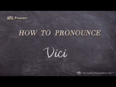 How to Pronounce Vici (Real Life Examples!)