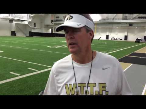 Buffzone video: CU Buffs coach Mike MacIntyre, Aug. 31