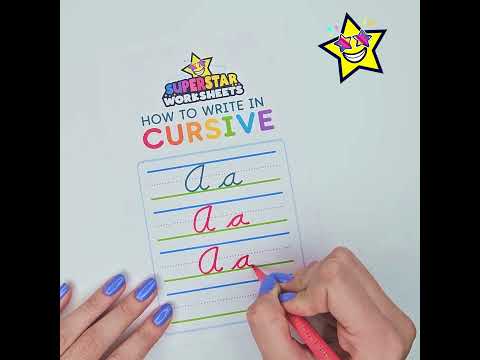 How to Write Cursive Letter A