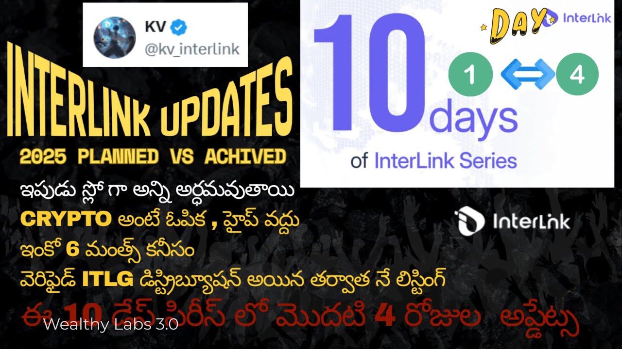 InterLink Updates | KV Sir Explained | Token Listing, Layer-1 Blockchain, Recovery Burning & 2026