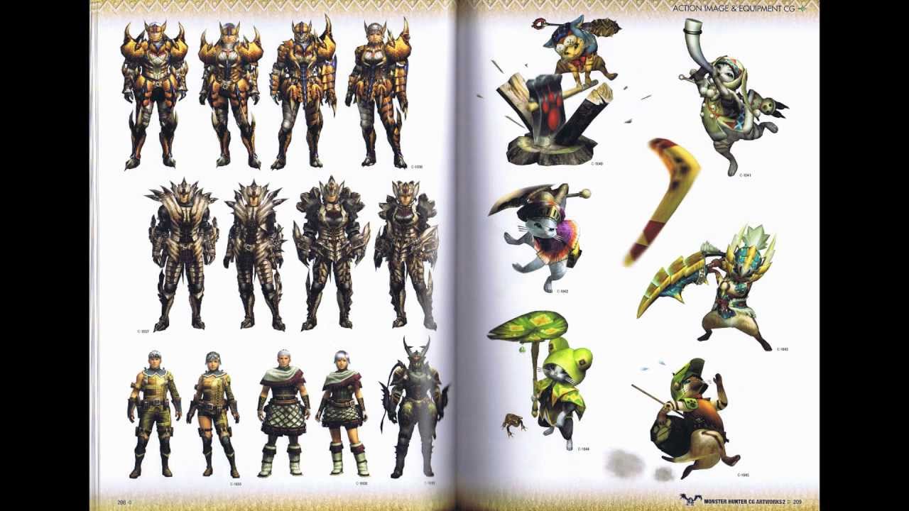 Monster Hunter CG Artworks 2 - Armor Sets