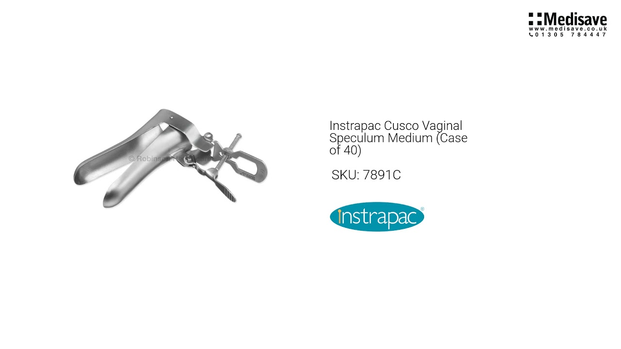 Instrapac Cusco Vaginal Speculum Medium Case of 40 7891C