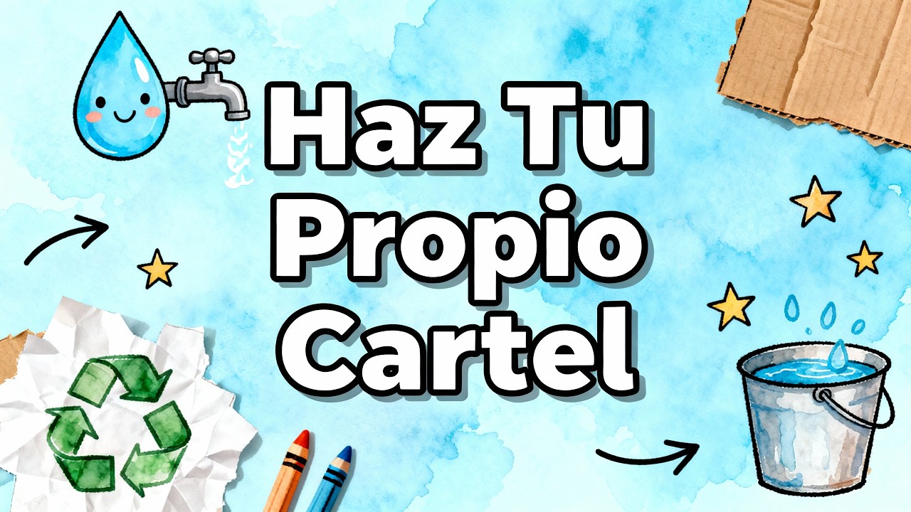 5 Ideas de Carteles del Cuidado del Agua para tus Hijos 💧