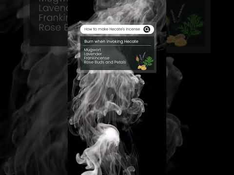 Easy incense recipe to invoke Hecate 🌑✨#hecate #hekate #witch #incense #dietyworshiping
