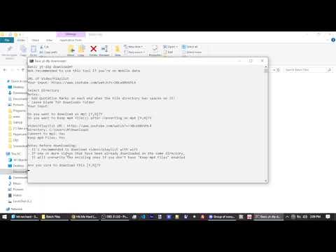 Basic yt-dlp Batch Script