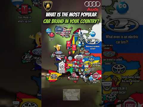 What is the most popular car brand in your country? #geography #map #shorts
