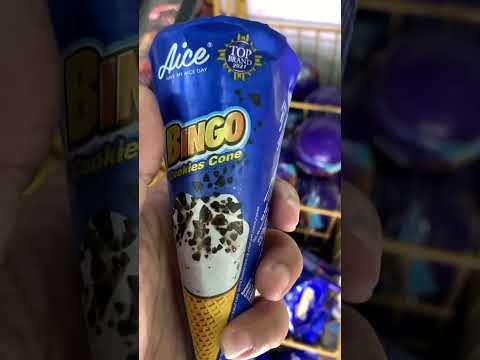 ICE CREAM AICE HAVE AN AICE DAY~BINGO COOKIES CONE~#icecreamenak #shorts