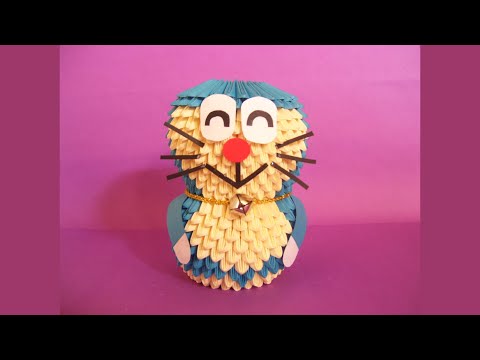 Doraemon 3D Origami Stop Motion | The Secrets of Origami