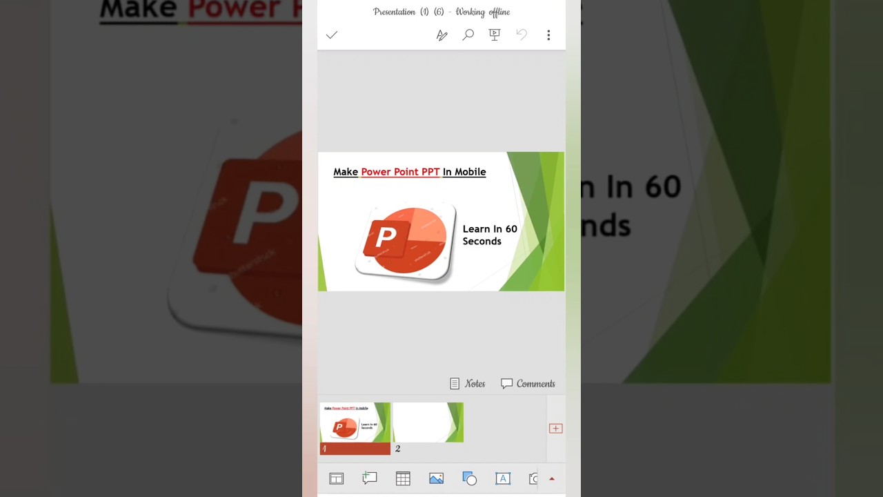Make Power Point PPT In mobile|PPT In phone#Shorts #presentation