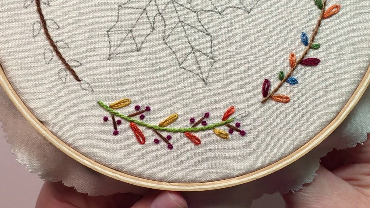 Autumn Leaf Stitch Along Day Two