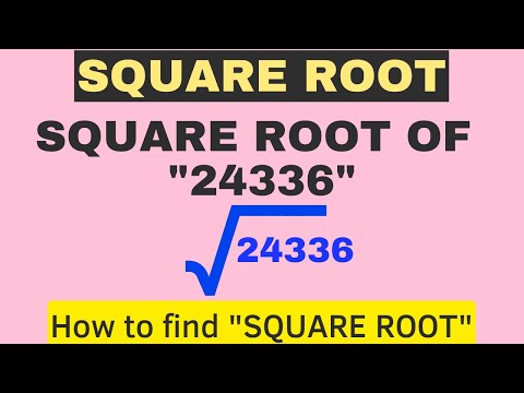 Square Root | How to find square root | Square root of 24336 #mathtricks #squareroot #maths