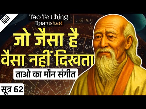 Lao Tzu : ताओ या ब्रम्ह अदृश्य क्यों है! | Tao Te Ching Upanishad | SUTRA 62.
