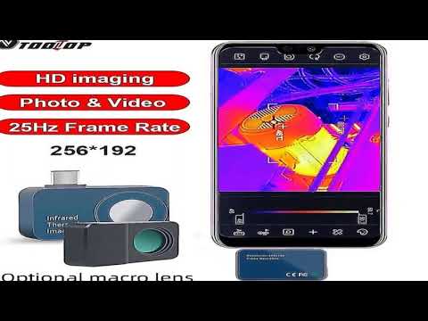 TOOLTOP T7 256*192 Android Type-C Thermal Imager 25Hz Mobile Thermal Imaging Camera for So