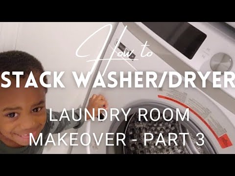 How to Stack Washer and Dryer | 4 Easy Steps | Samsung Washer & Dryer