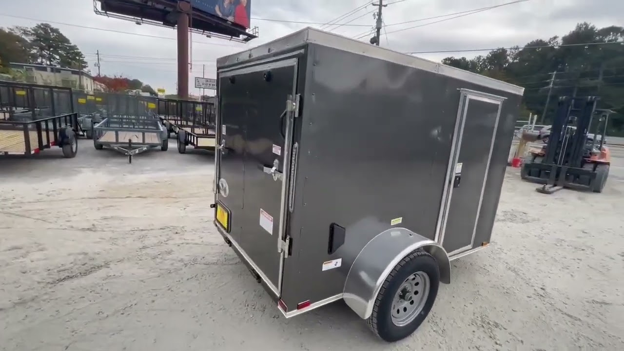 5x8 Enclosed with Side & Ramp Door By Quality Cargo