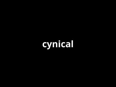 what is the meaning of cynical