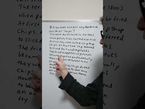 Did You Ever Wonder Why the British Call Fries Chips? Word Origin - English Tutor Nick P