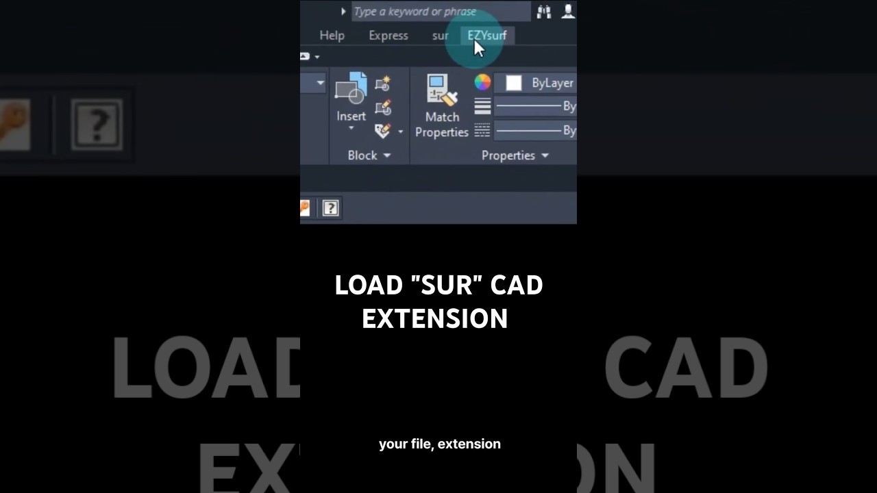 How to Install and Load SUR CAD Extension in AutoCAD 2024 #civil3d  #engineering #autocad #gis