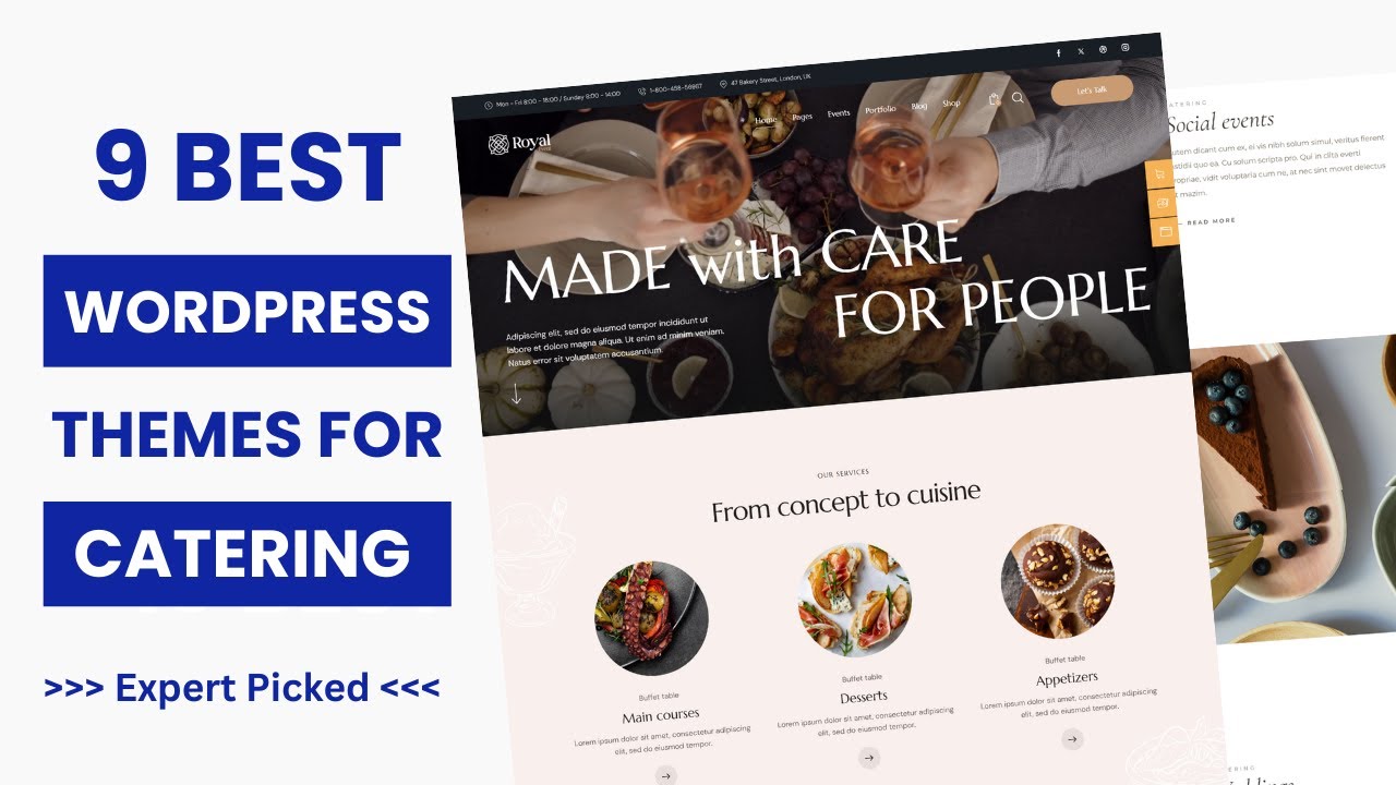 9 Best Catering WordPress Themes 2026 | Food Catering WordPress Themes
