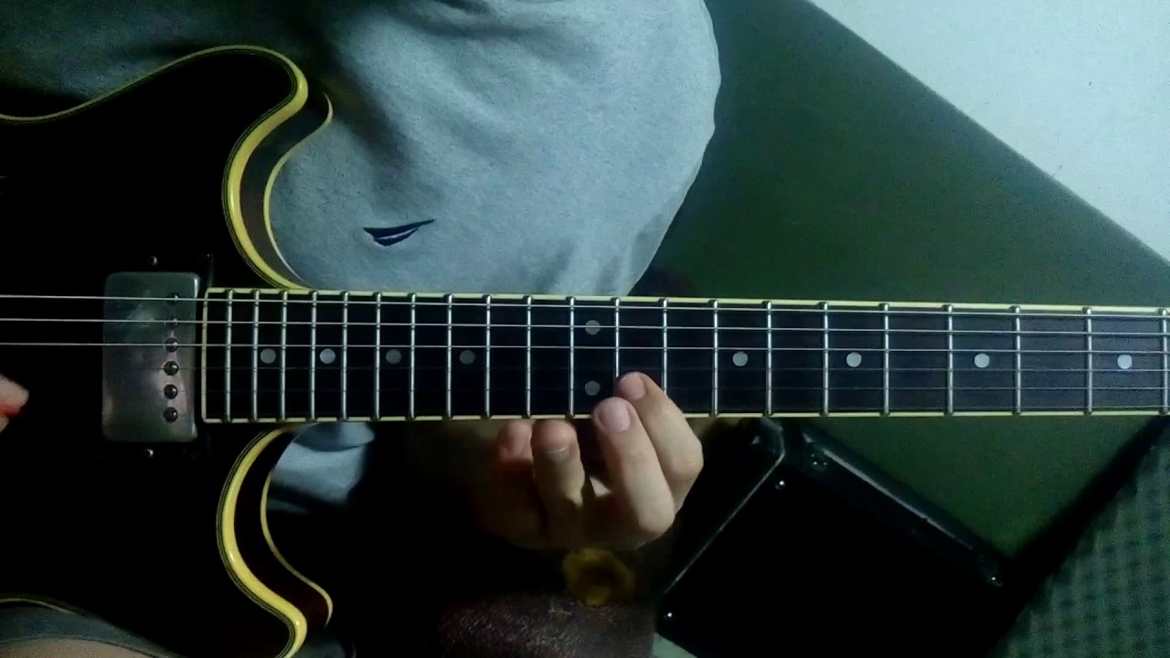 Db Phrygian nat 6 Scale 3 notes per string guitar