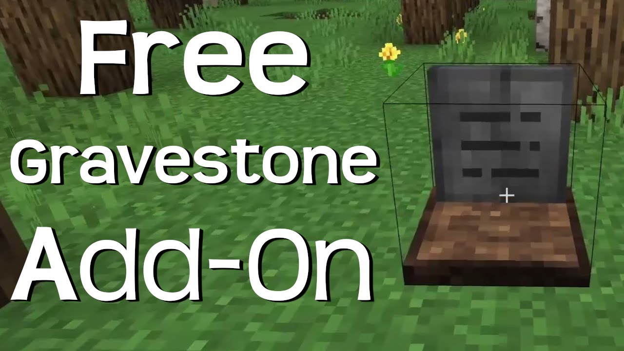 This Free Add--On Adds Gravestones To Minecraft Bedrock Edition!
