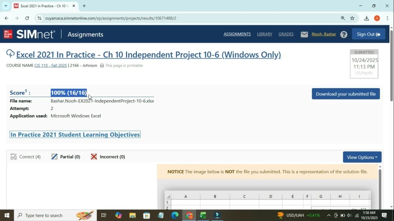 Excel 2021 In Practice - Chapter 10 Independent Project 10-6 (Windows Only)SIMnet Project Help Guide
