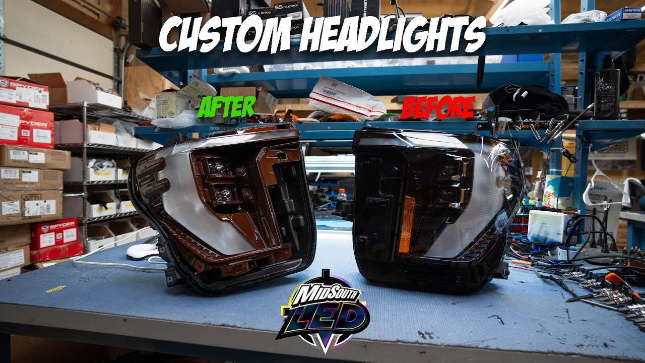 2024-2025 GMC Sierra HD Custom painted headlights