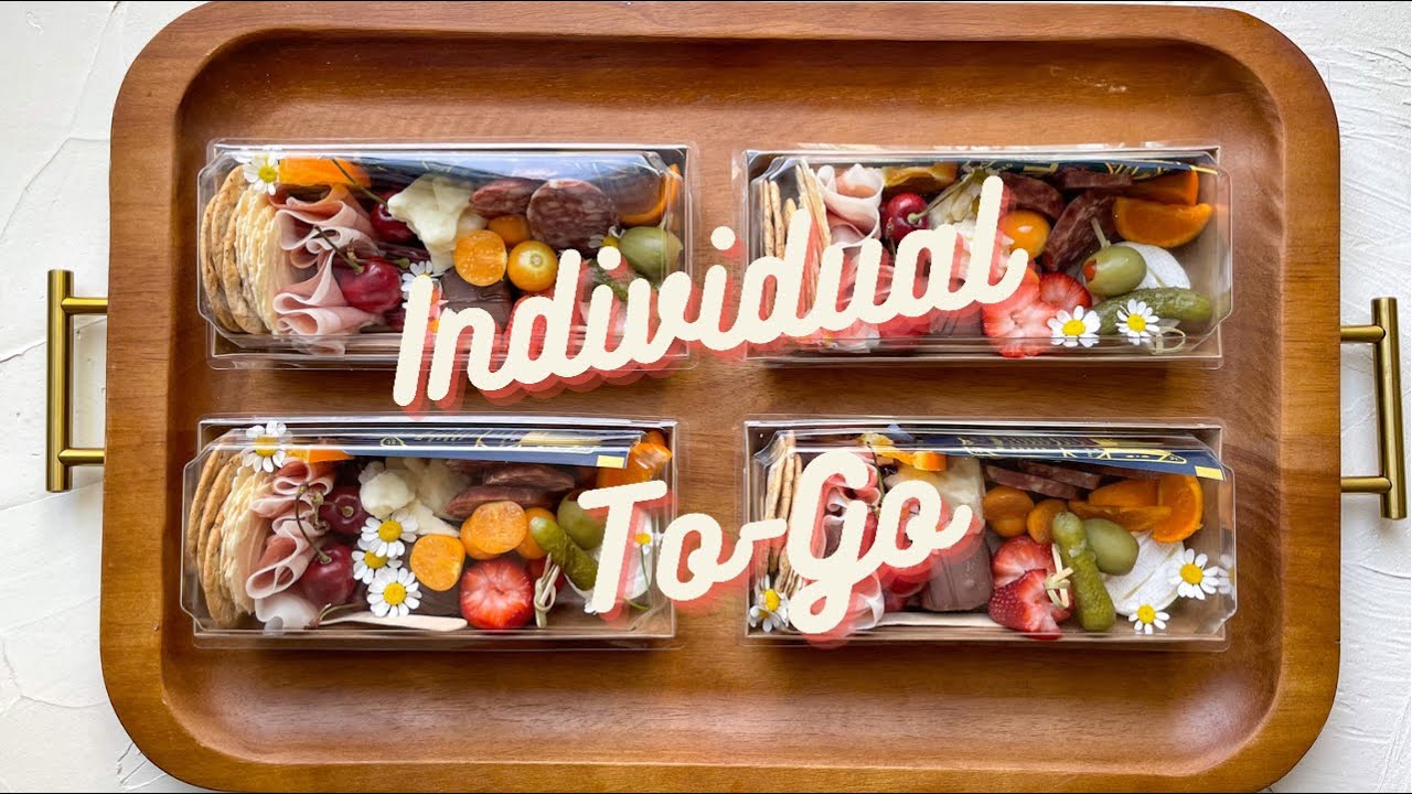 Individual Charcuterie Boards To-Go Summer Edition