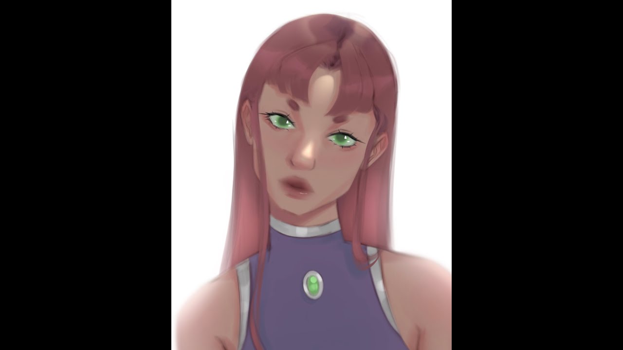 Starfire Redraw! #digitalart #digitalartist #shorts #fyp #art #artist #teentitans #fanart #starfire