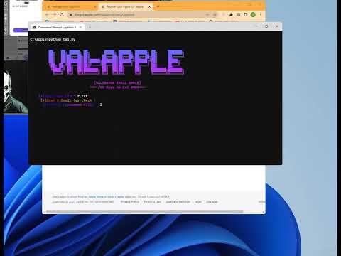 APPLE VALIDATOR EMAIL 2022 [PYTHON3 Version]