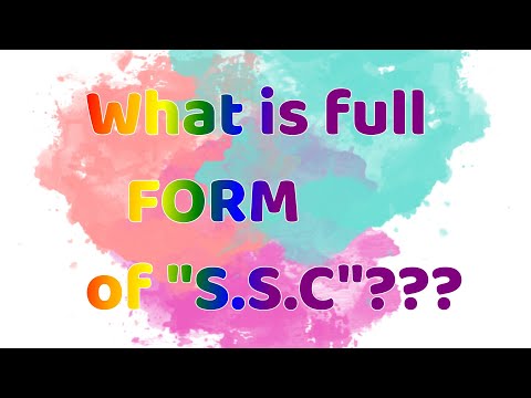 What is S.S.C Stands for???
