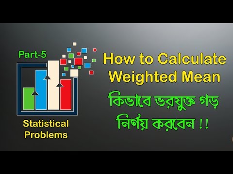 How to calculate weighted Mean !! Statistical Problems !! Part-5