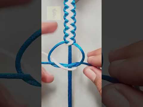🪢 How to make a bracelet | macrame bracelet design 137 | #shorts