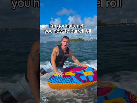 A Pro Tubers Tutorial on How to BARREL ROLL #tubing #boat #watersports #tutorial