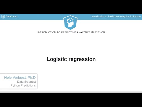 Python Tutorial : Logistic regression