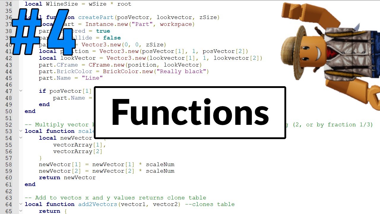 Beginner Roblox Scripting Tutorial #4 - Functions
