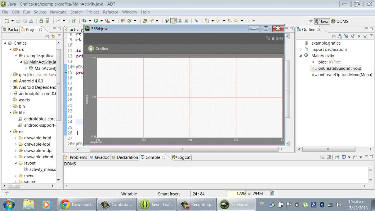 Graficar en Java Android (Android Plot)