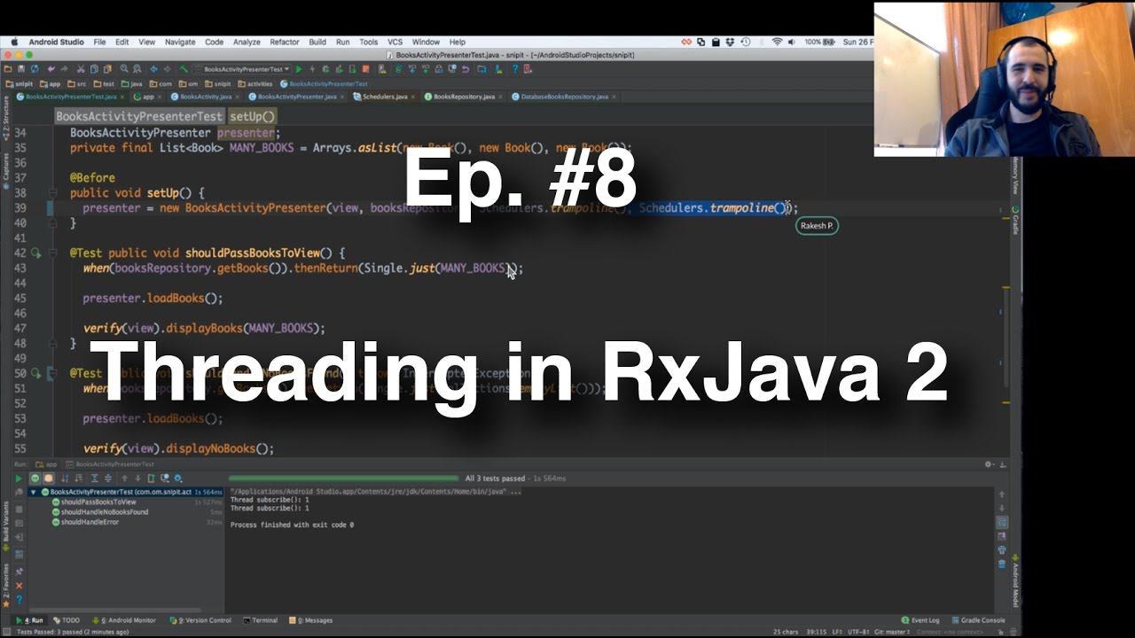 Refactoring an Android App - #8 - Threading in RxJava 2