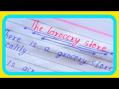 10 lines on The Grocery store in #English #Grocery #writing grocery store #store lines in English