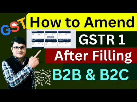 How to Amend GSTR 1 after filling | B2B & B2C invoice Amendment in GSTR 1 | Correct GSTR 1