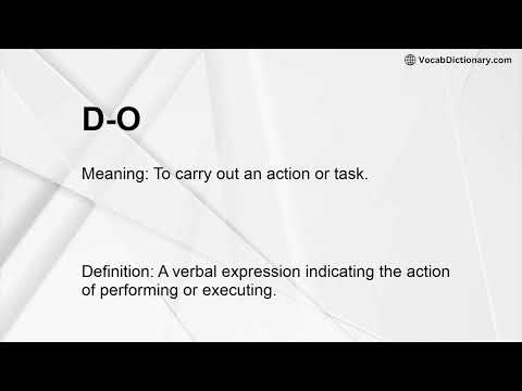 D-O Meaning