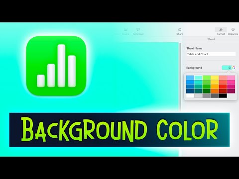 How to Change Background Color in Apple Numbers