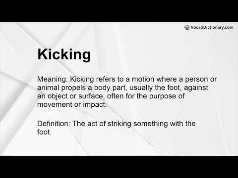 Kicking Meaning