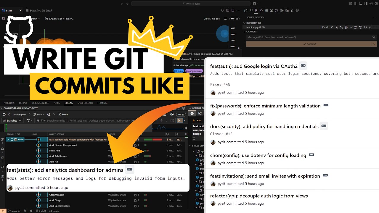 How to Write Better Git Commit Messages using Commitizen | Conventional Commits Tutorial